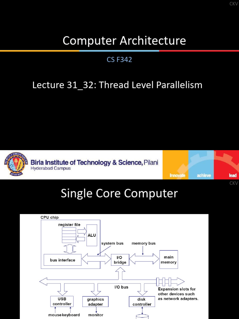 Lecture 31 32 MultiProcessor MultiCore | PDF | Multi Core Processor | Parallel Computing
