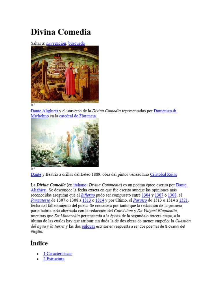 Divina Comedia | PDF | Divina Comedia