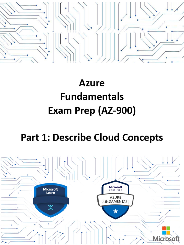 Part 1 - Describe Cloud Concepts | PDF | Cloud Computing | Platform As ...