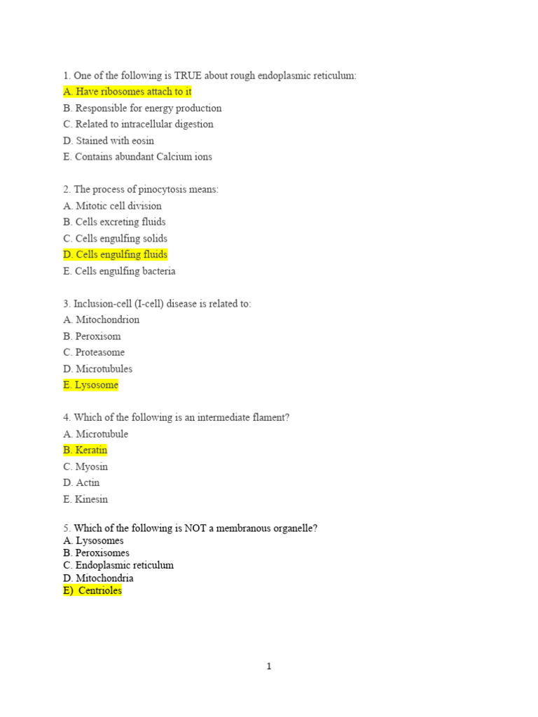 200 Level Module 2 Histology Questions | Download Free PDF | Epithelium | Bone