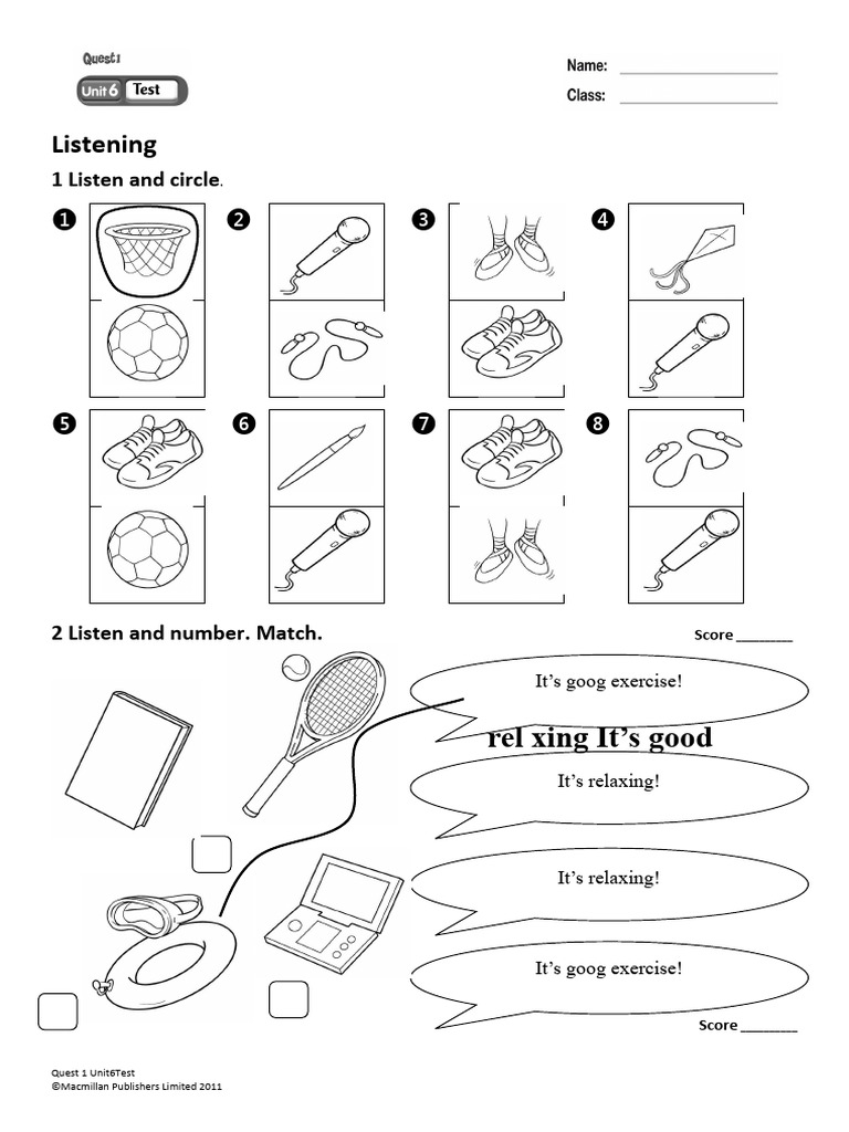 Unit 6 Listening, Reading, Writing, and Speaking Test | PDF | Career ...