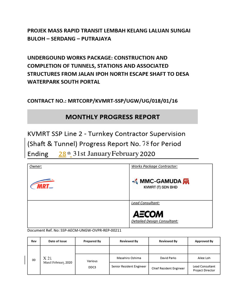 SSP MPR - Feb 2020 Shaft Tunnel - (Draft - DDC3 To Input ) | Download Free PDF | Public ...