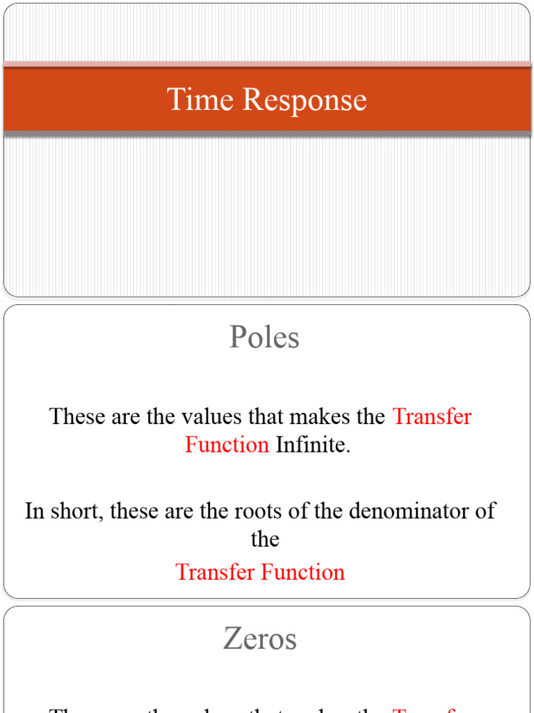 4 Time Response | PDF | Damping | Mathematical Concepts