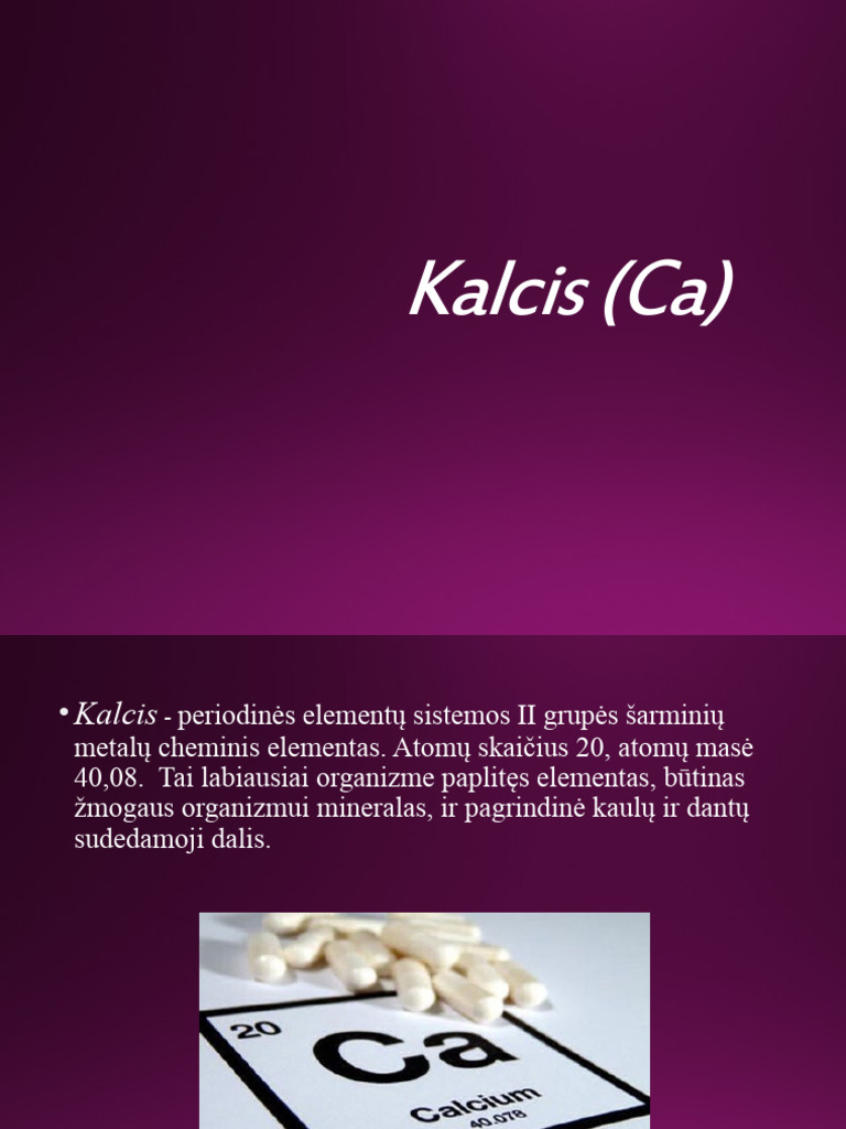 Kalcis Skaidrės | PDF