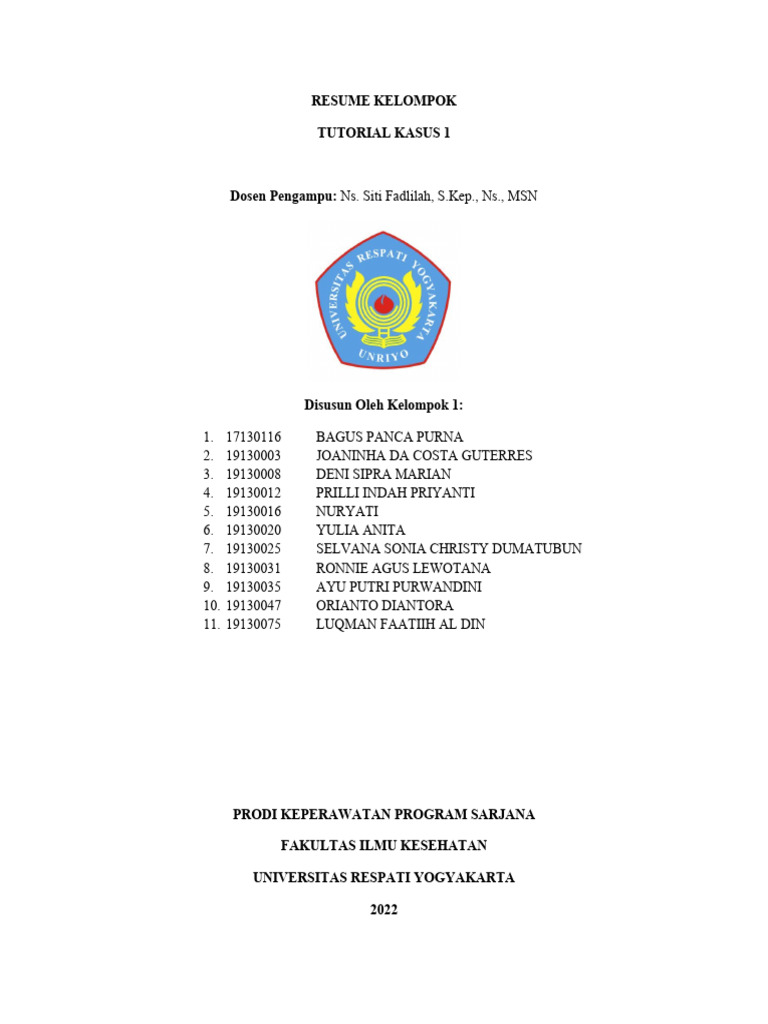 Skenario Tutorial 1 | PDF