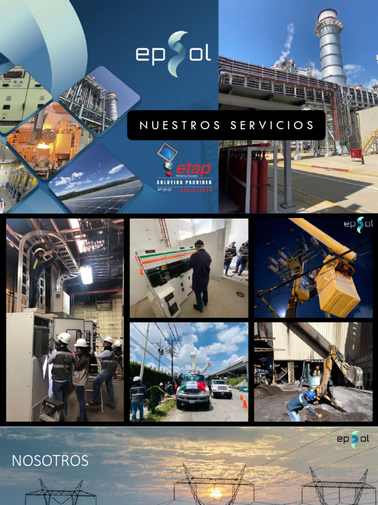 epsol brochure -SERVICIOS | PDF | Transmisión de energía eléctrica ...