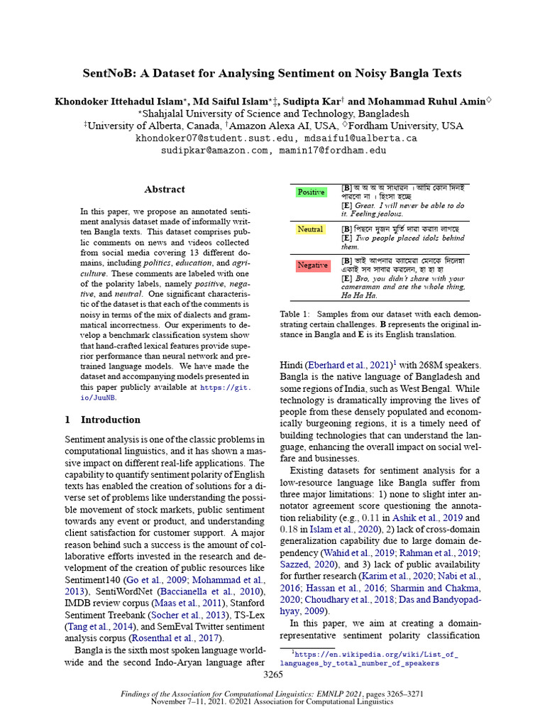Paper 2021.findings-Emnlp.278 | PDF | Computational Neuroscience | Linguistics