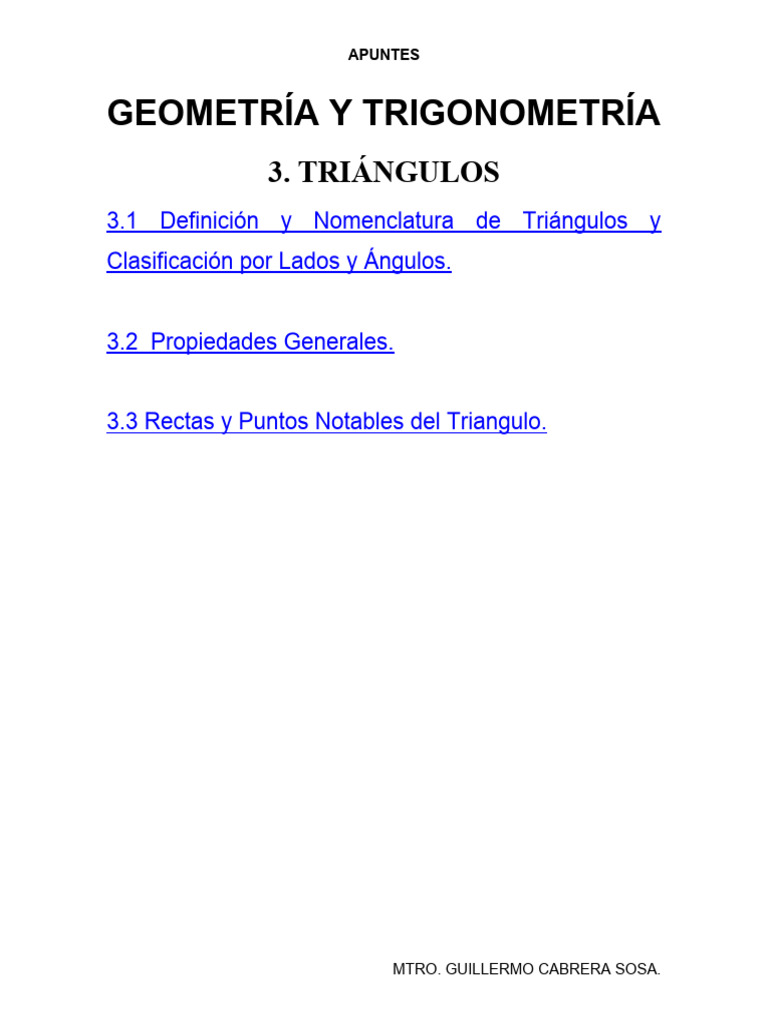 Clasificación y Propiedades de Triángulos | PDF | Triángulo | Geometría ...