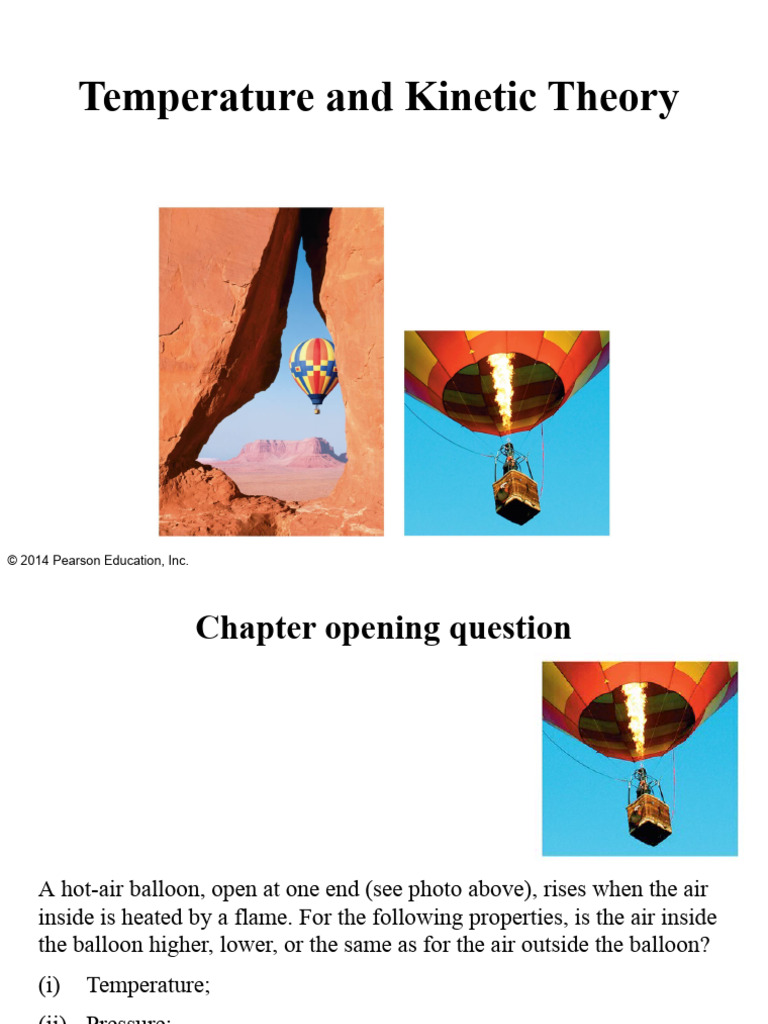 Temperature and Kinetic Theory | PDF | Gases | Temperature