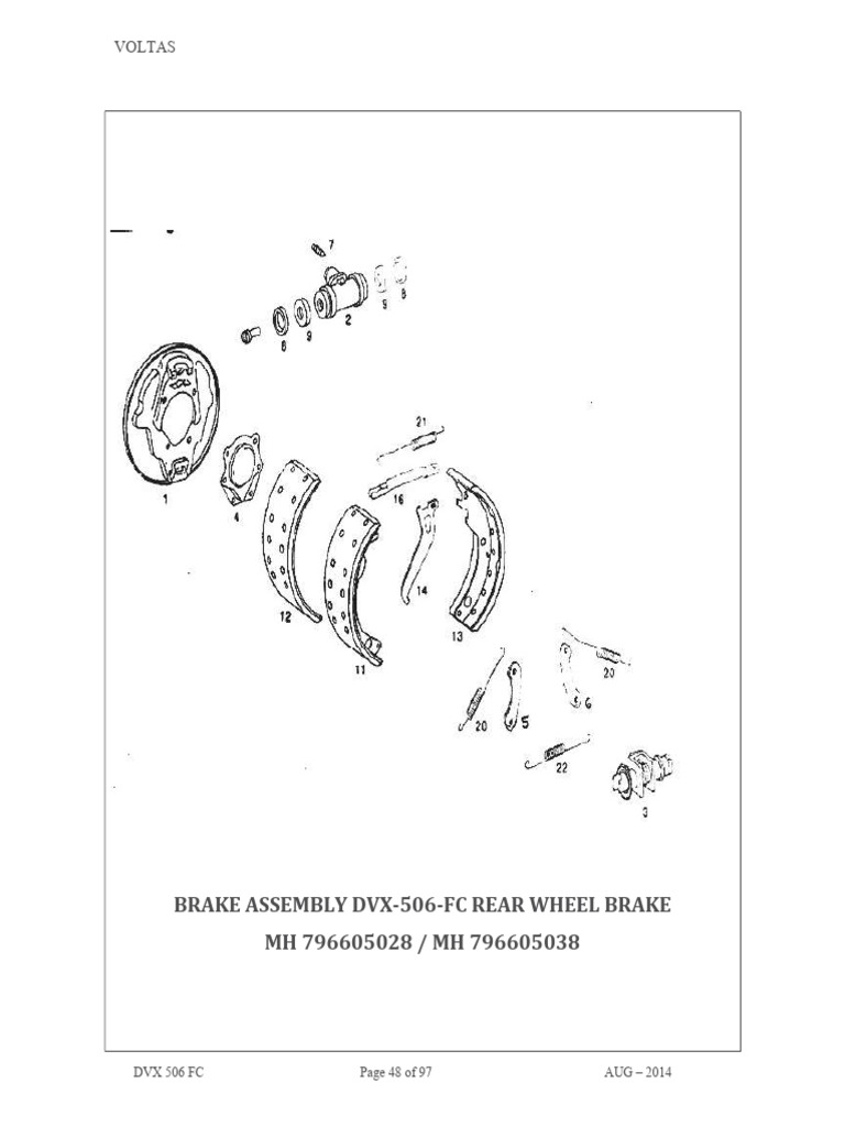 Voltas Brake Assembly | PDF