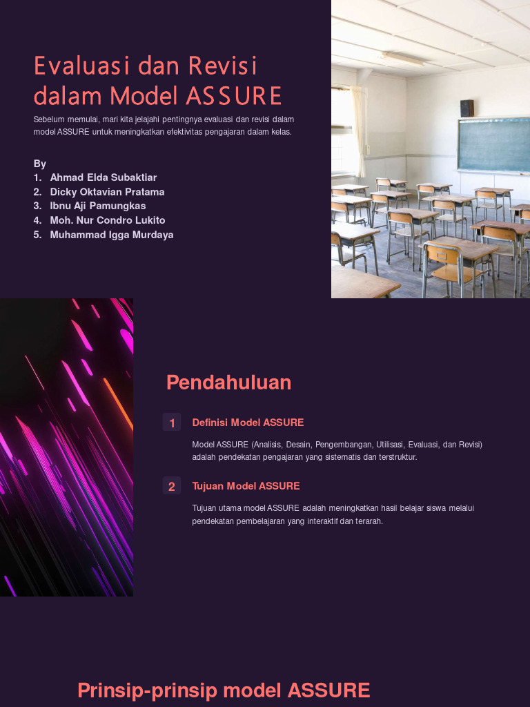 T3 - Ruang Kolaborasi - Teknologi Evaluasi-dan-Revisi-dalam-Model-ASSURE | PDF