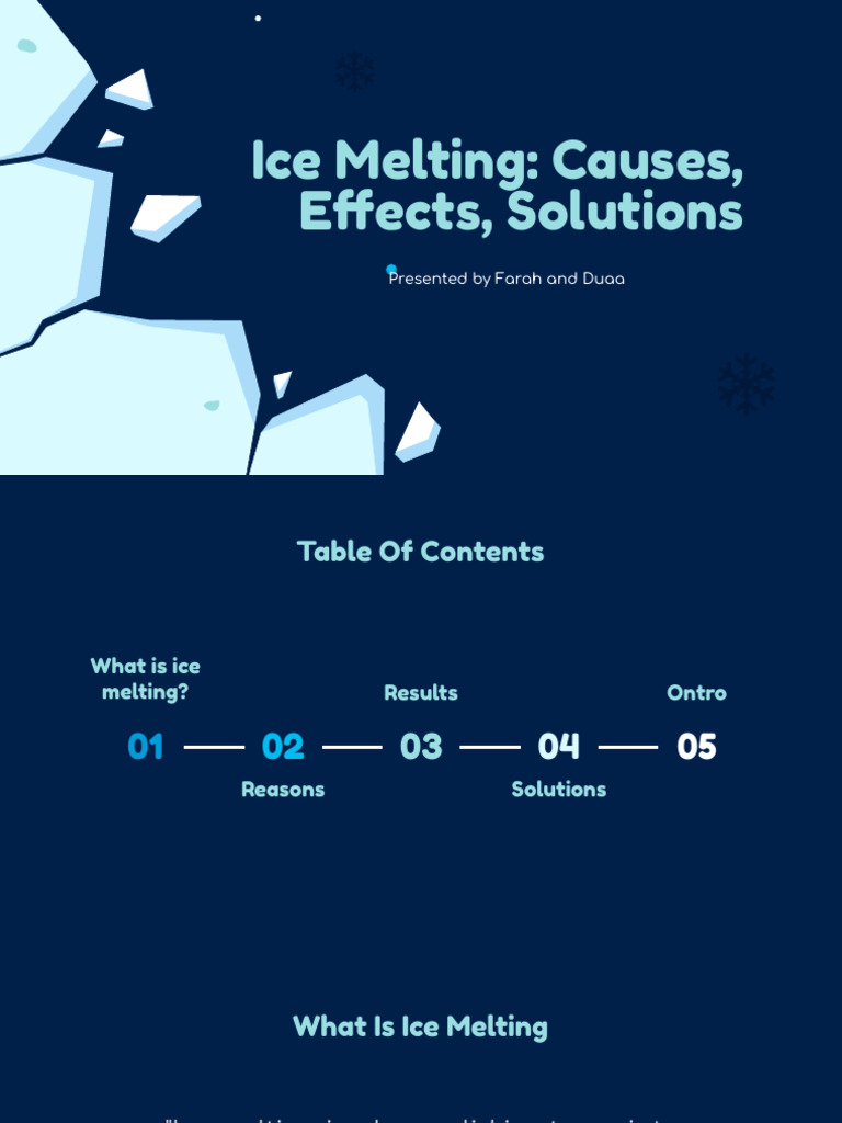 English Speaking About Ice Melting Project | PDF