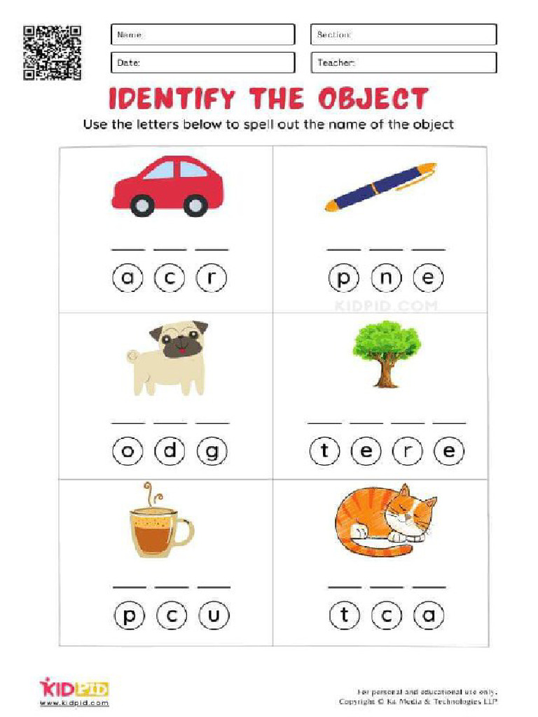 Identify The Object | PDF