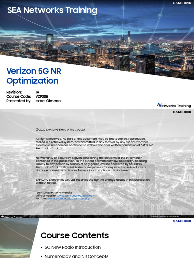 5G NR Optimization and Architecture Overview | PDF | Orthogonal ...