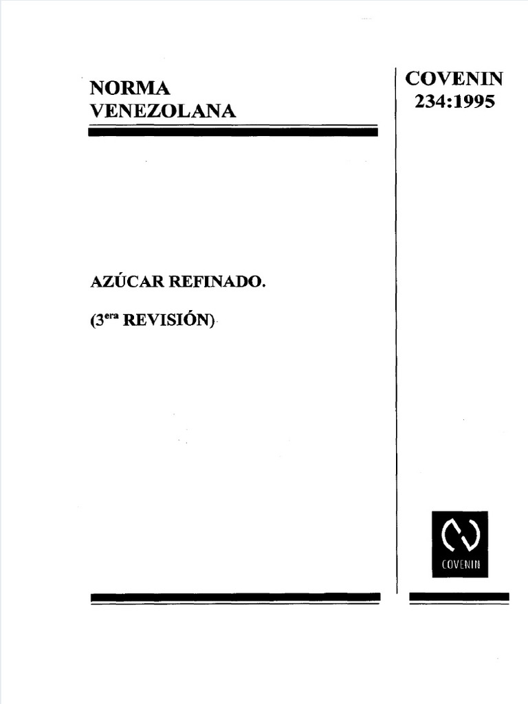 NORMA AZUCAR REFINADA | PDF | Dieta y nutrición | Azúcar