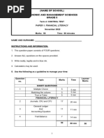 NS Grade 8 Test November 2021 Past Paper | PDF | Planets | Solar System
