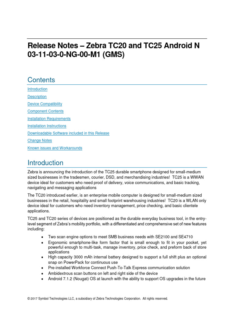 Zebra TC2X - FLASH OS | PDF | Android (Operating System) | Usb