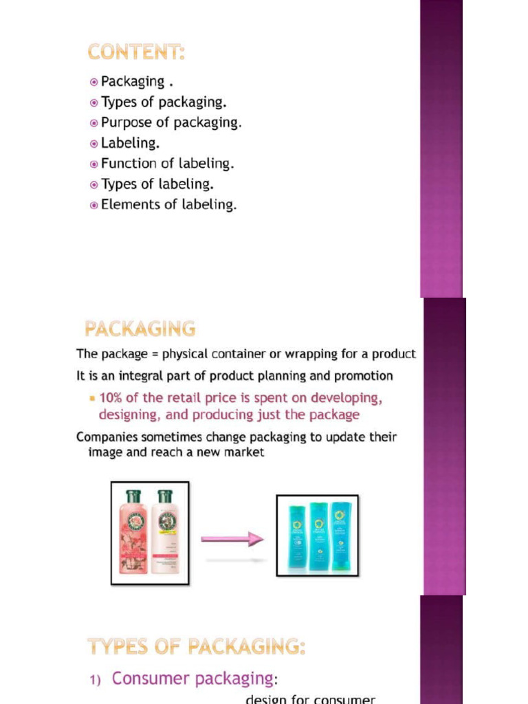 Packaging and Labeling | PDF
