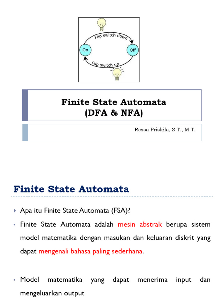 II. Finite State Automata (DFA & NFA) | PDF