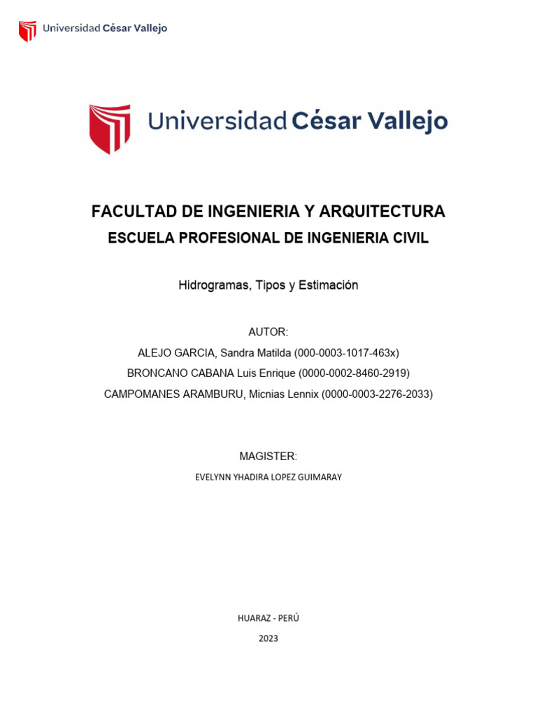 Facultad de Ingenieria y Arquitectura | PDF | Precipitación | Hidrología