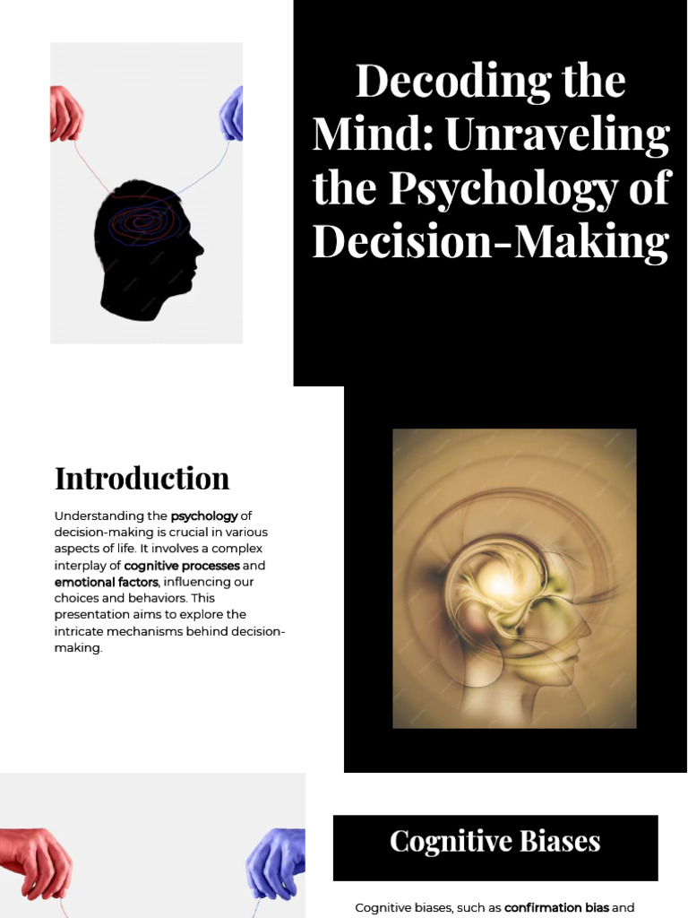 Psychology of Decision-Making Explained | PDF | Self-Improvement