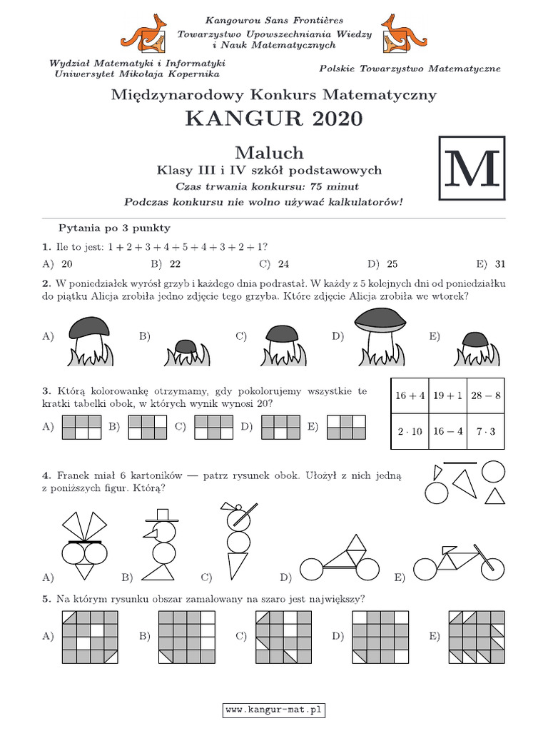 Kangur 2020 | PDF