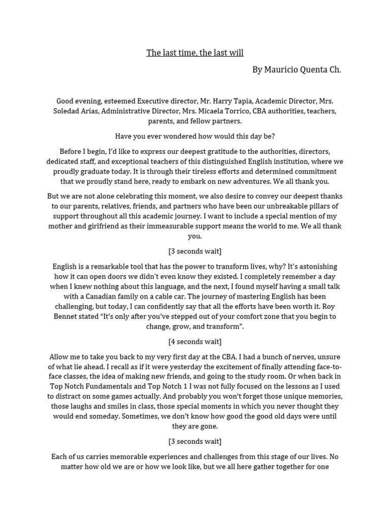 CBA Graduation 2023 Reflections | PDF