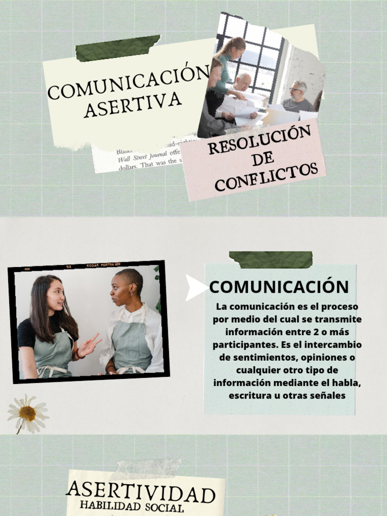 Comunicación Asertiva y Resolución de Conflictos | PDF | Comunicación ...