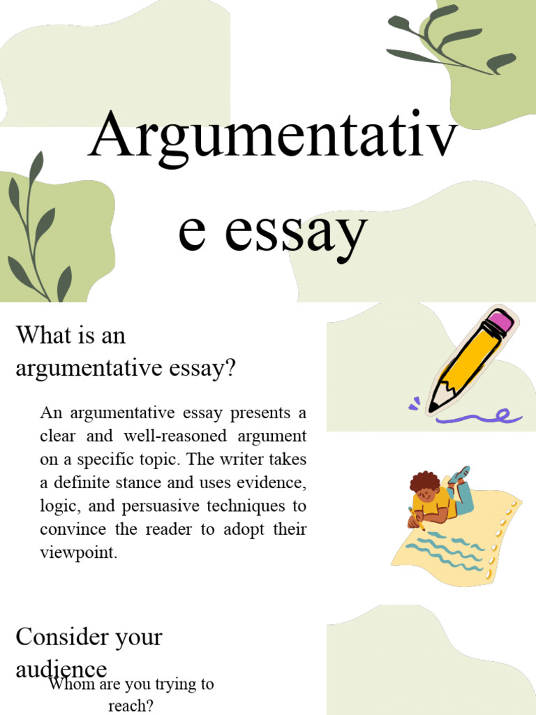 Argumentative Essay 1 | PDF