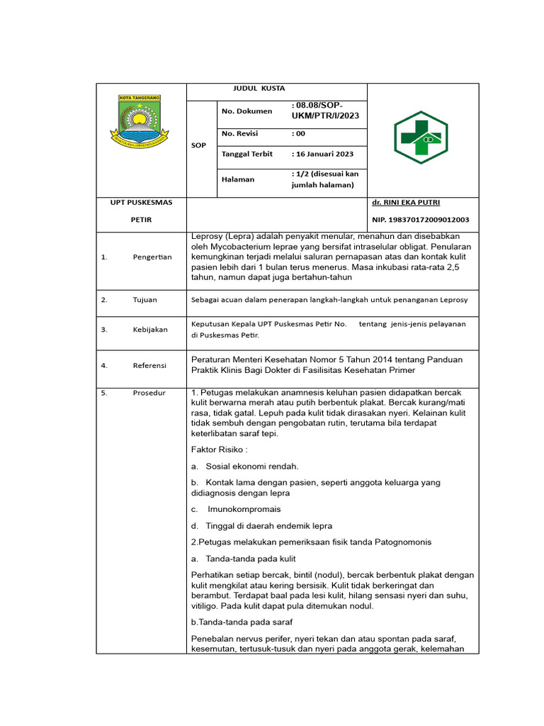 KUSTA | PDF | Kesehatan Holistik | Sains & Matematika