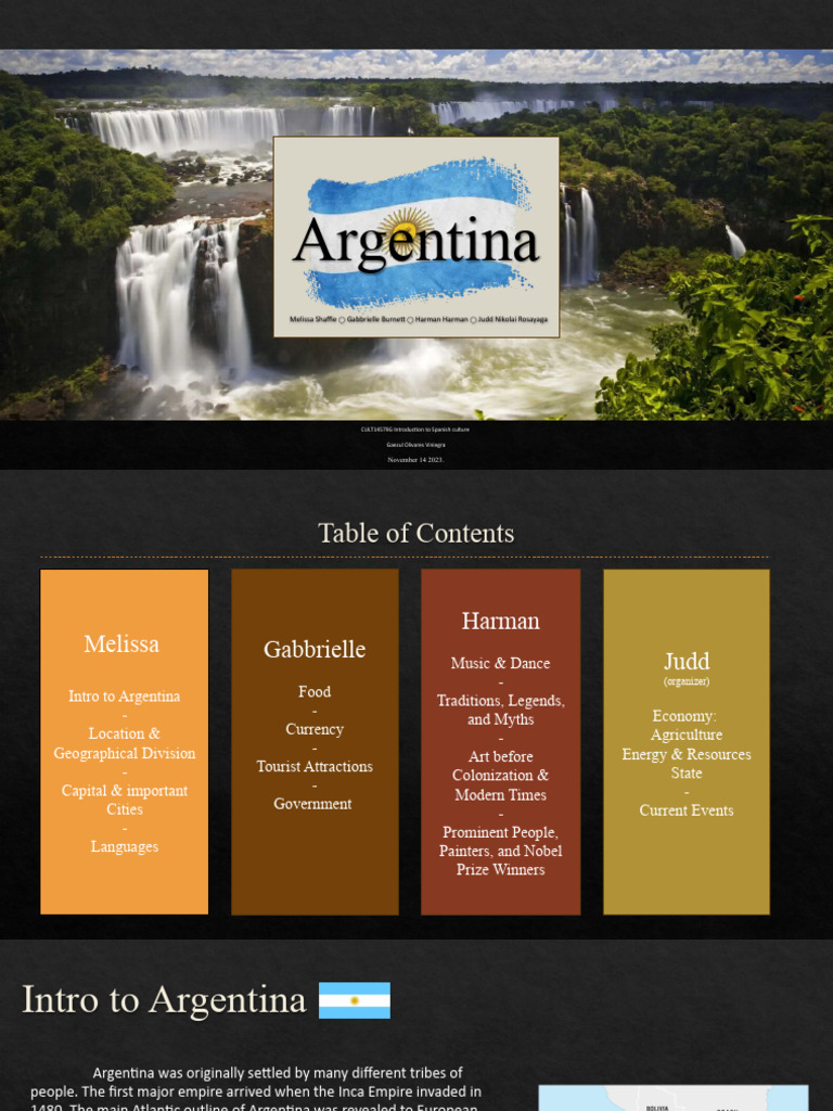 Argentina Presentation | PDF | Desserts | Argentina