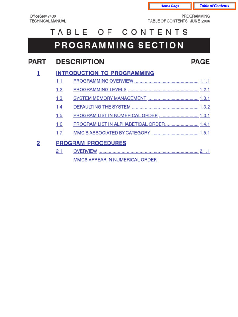 OfficeServ 7400 Programming | PDF | Dynamic Random Access Memory | Computer Memory