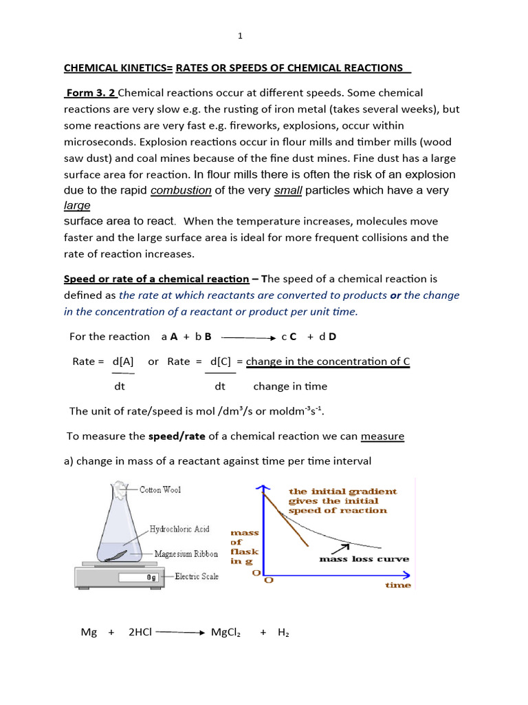 Chemical Kinetics | PDF | Reaction Rate | Catalysis