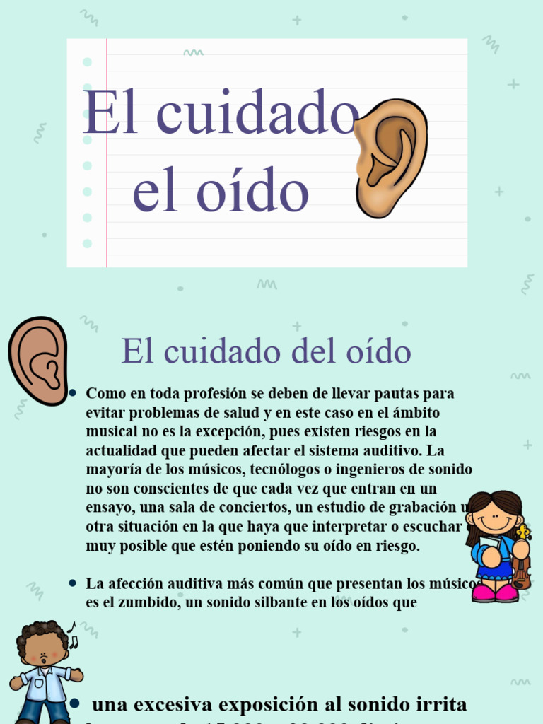 El Cuidado Del Oido | PDF | Escuchando | Oído