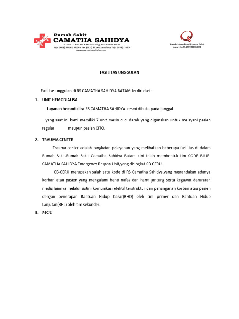 MKE.1.1.EP.4 FASILITAS UNGGULAN | PDF