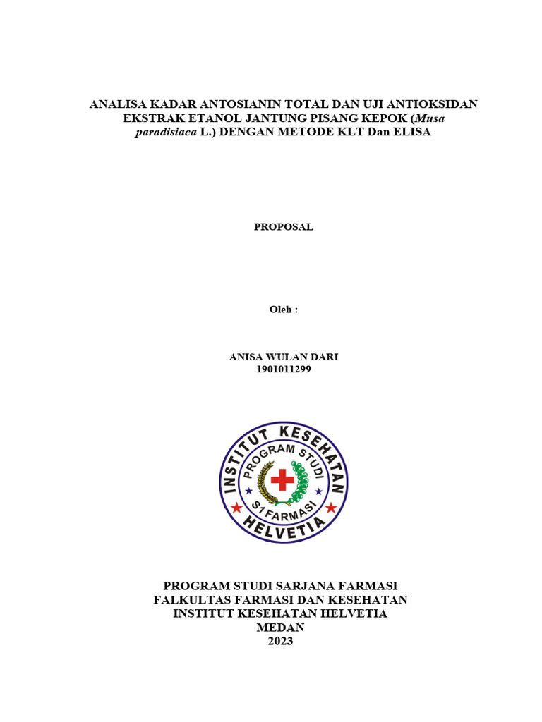 Proposal Anisa Wulandari | PDF