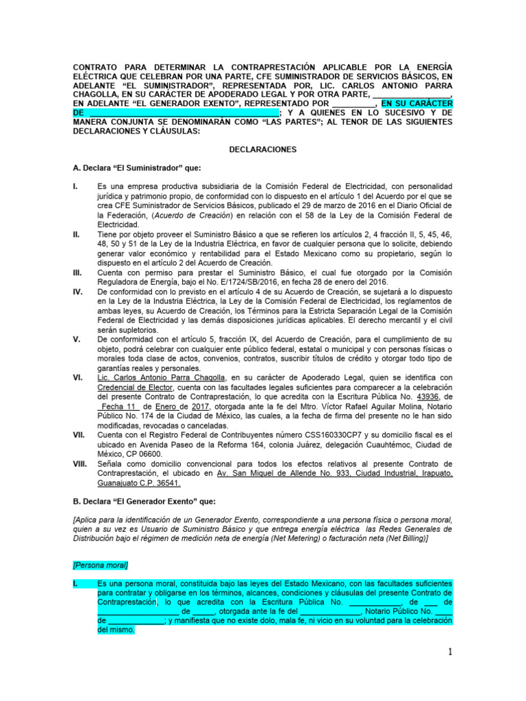 Contrato de Contra Persona Moral | PDF