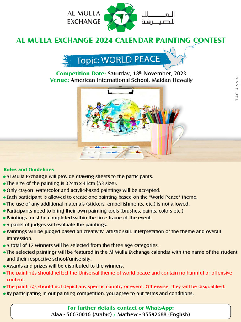 World Peace Painting Contest 2023 | PDF