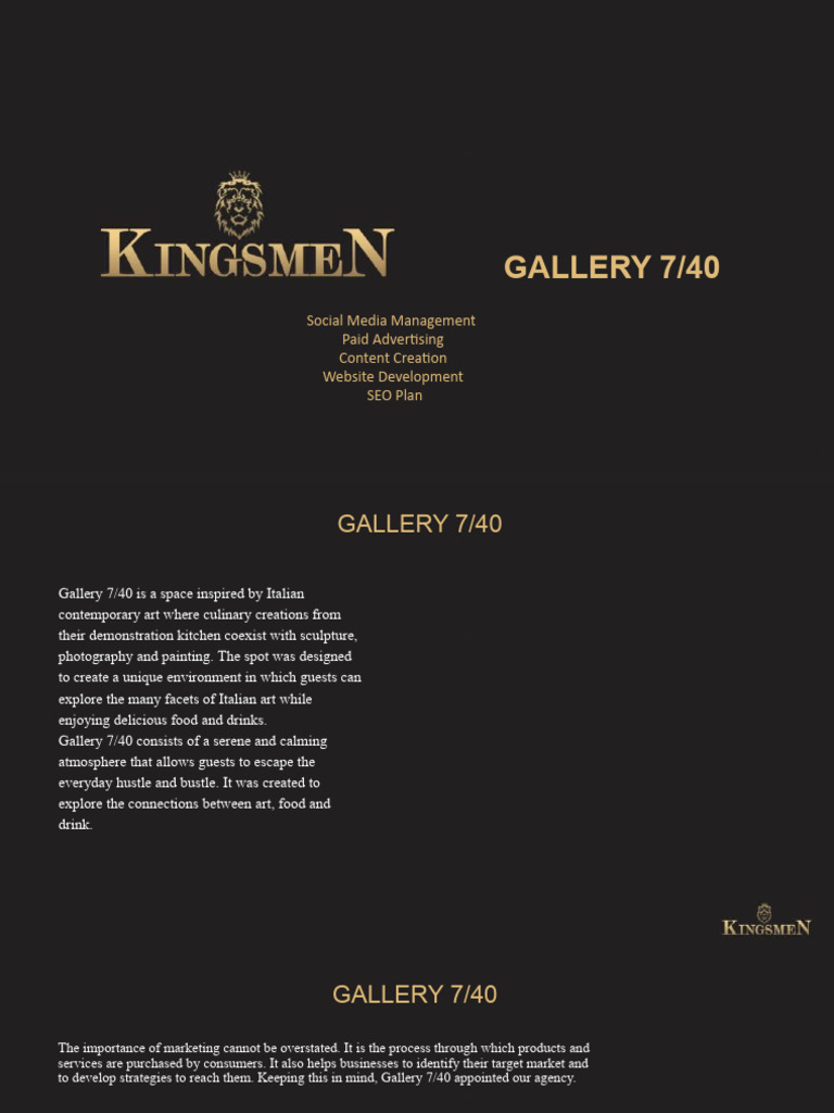 GALLERY 740 Success Story | PDF | Popular Culture & Media Studies ...