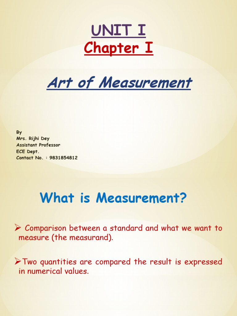 Chapter I - Art of Measurement | PDF | Observational Error | Statistics