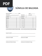 Súmula de Queimada - Jogos Internos | PDF