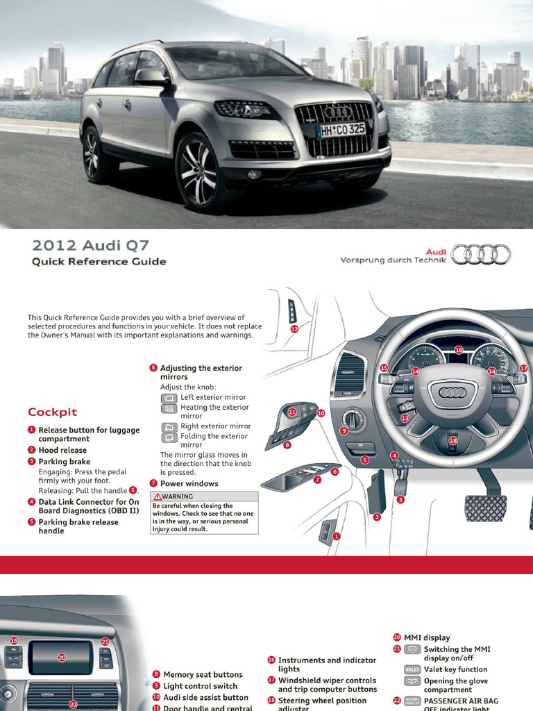 2012 Audi q7 17 | PDF | Vehicle Industry | Vehicle Parts