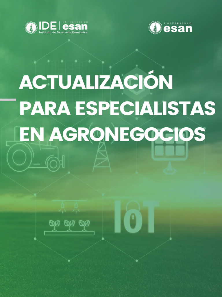 Brochure 2023 Programa en Actualización para Especialistas en Agronegocios 3 | PDF | Economias ...