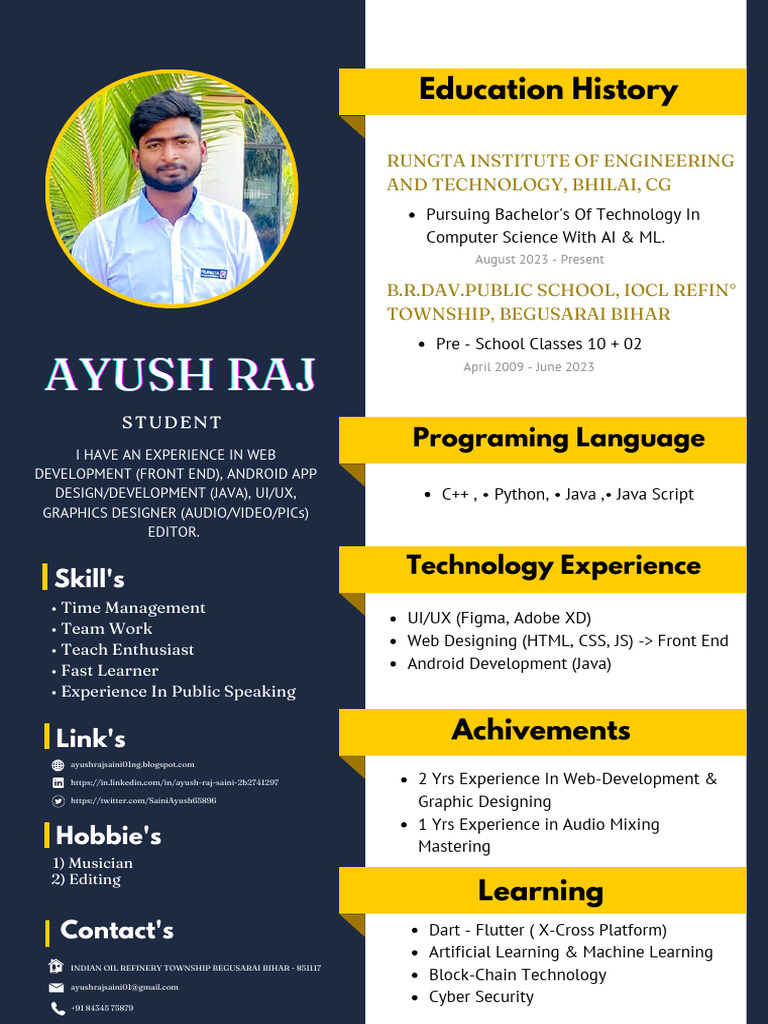 Ayush Raj Saini - 20231021 - 005750 - 0000 | PDF | Computing | Software