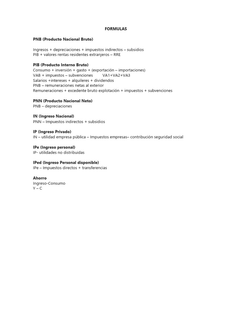 Formulas Macro | PDF