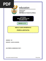 Isizulu HL p2 Grade 11 Nov | PDF | Languages Of Africa | Languages