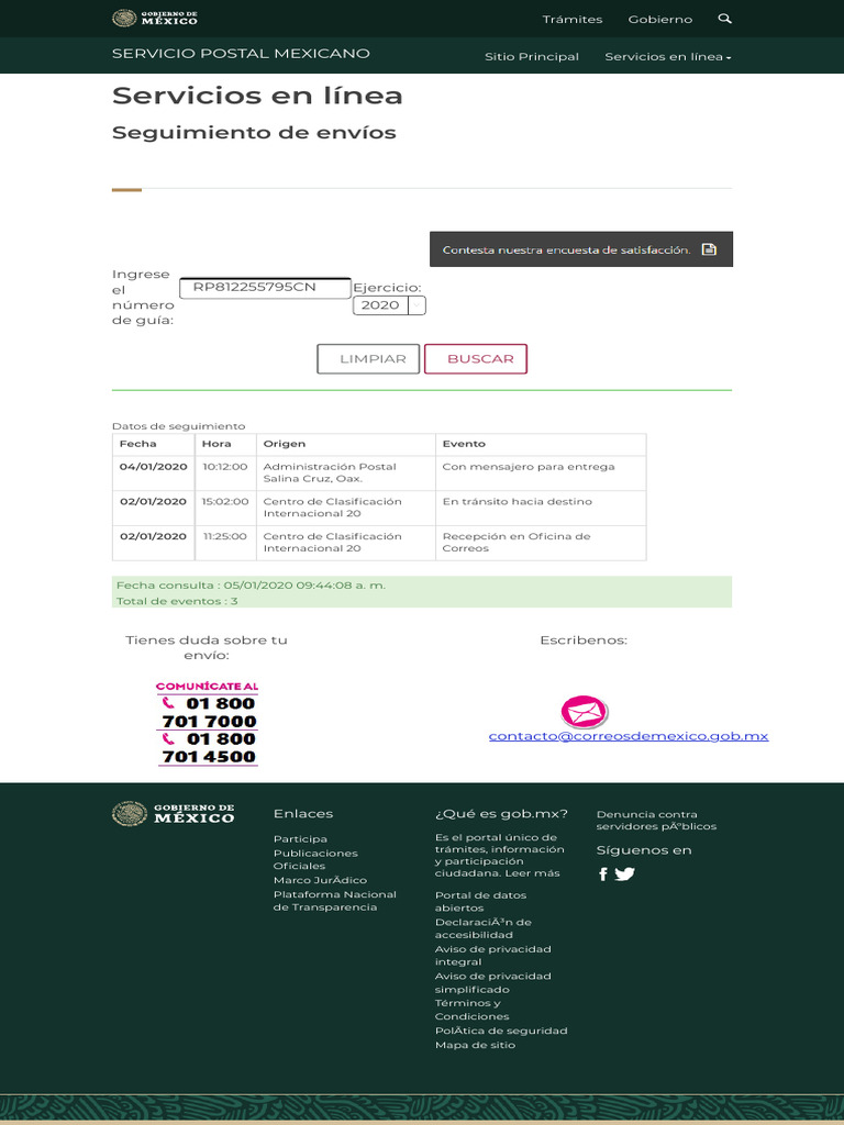 Seguimiento de Envíos | PDF | Correo | Privacidad en internet