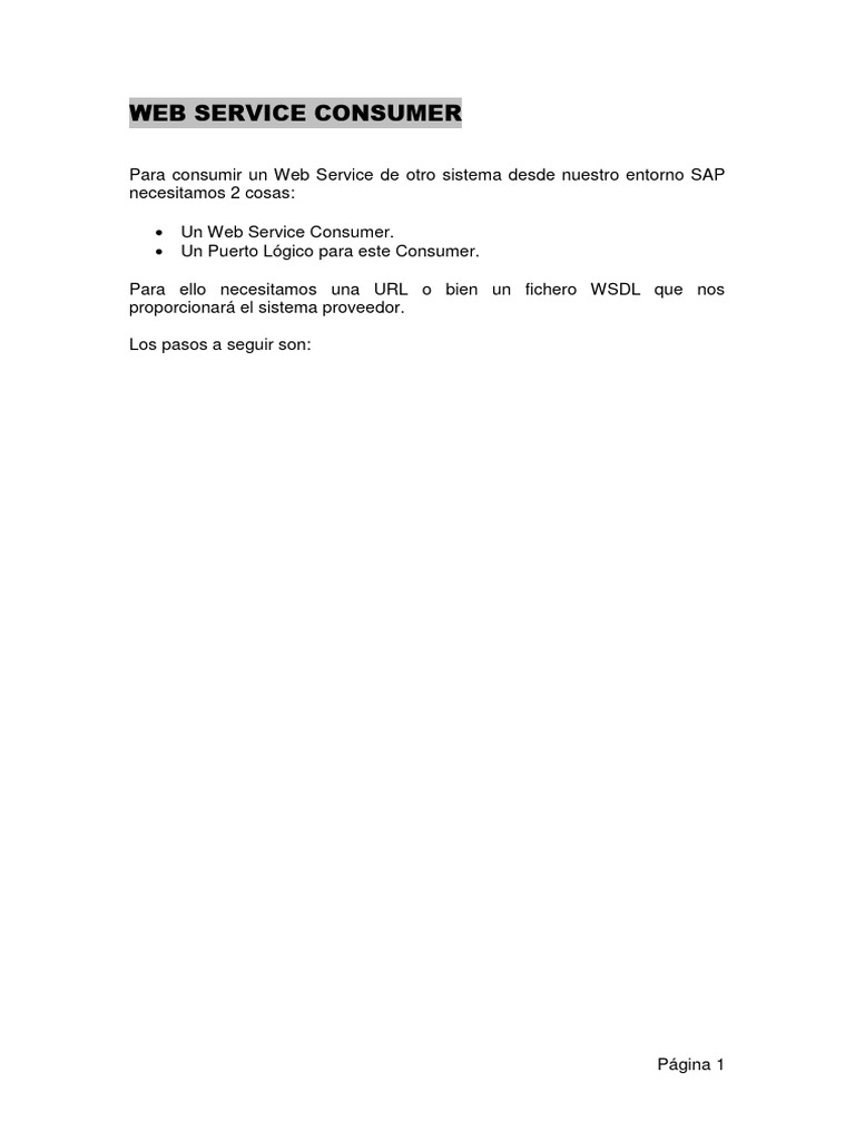 Crear Web Service Consumer | PDF | Red mundial | Internet y web