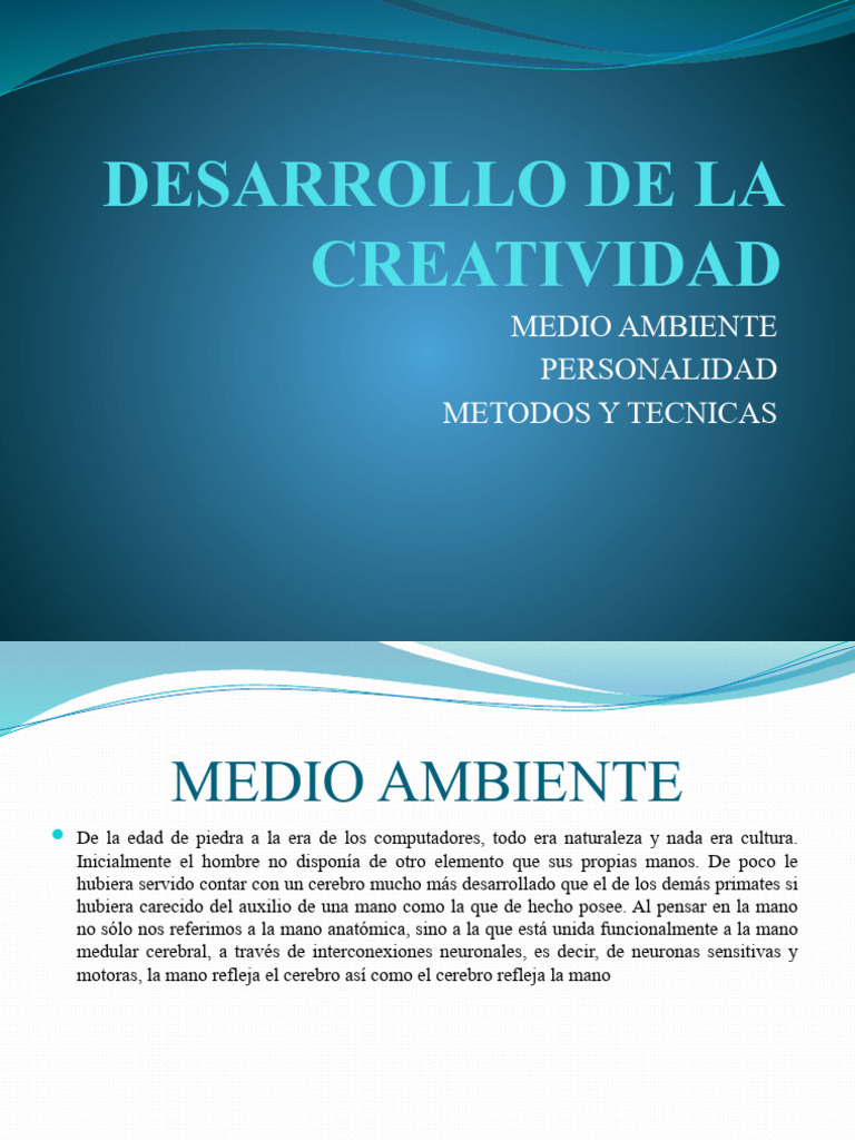 Desarrollo de La Creatividad | PDF | Creatividad | Pensamiento