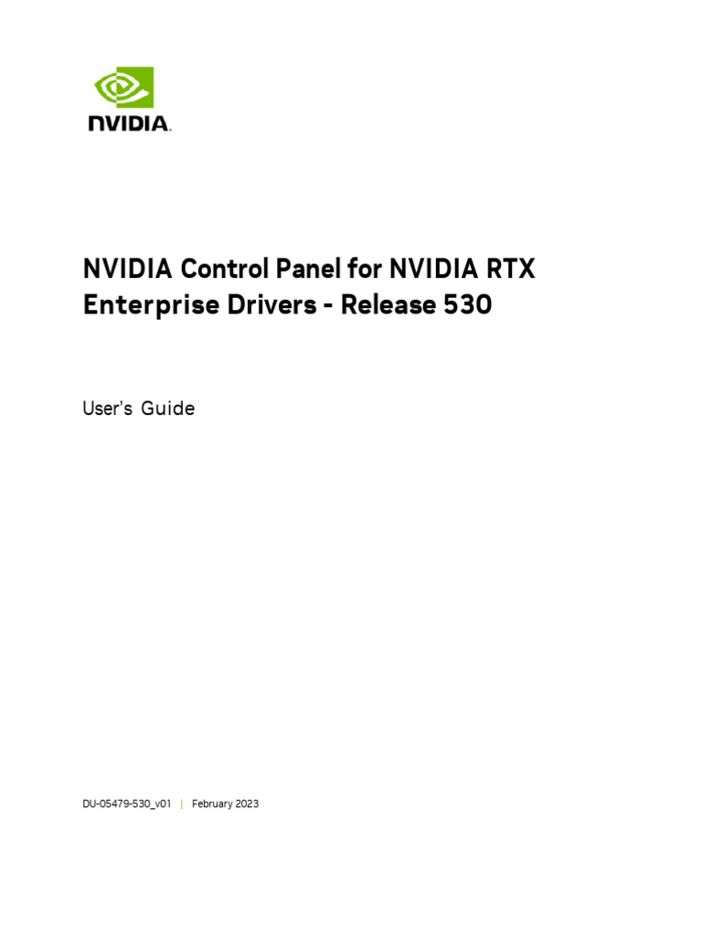 531.41 Nvidia RTX Quadro Control Panel Quick Start Guide | PDF ...